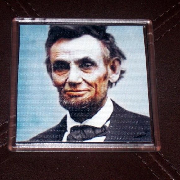 Art | Color Abe Abraham Lincoln Coaster 4 X 4 Inches | Poshmark
